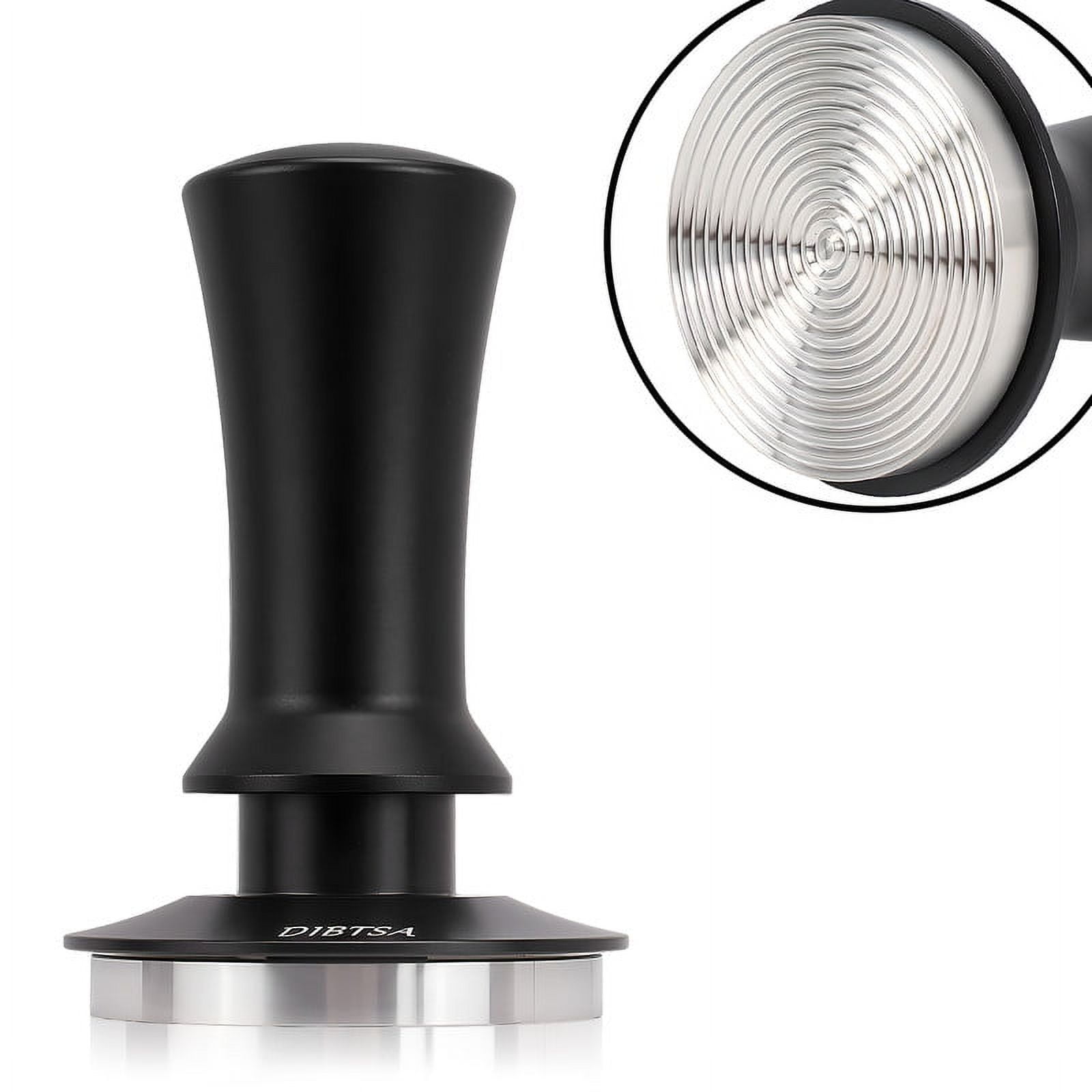 DIBTSA Coffee Tamper 58.5mm, Spring Loaded Coffee Tamper, 304 Stainless ...