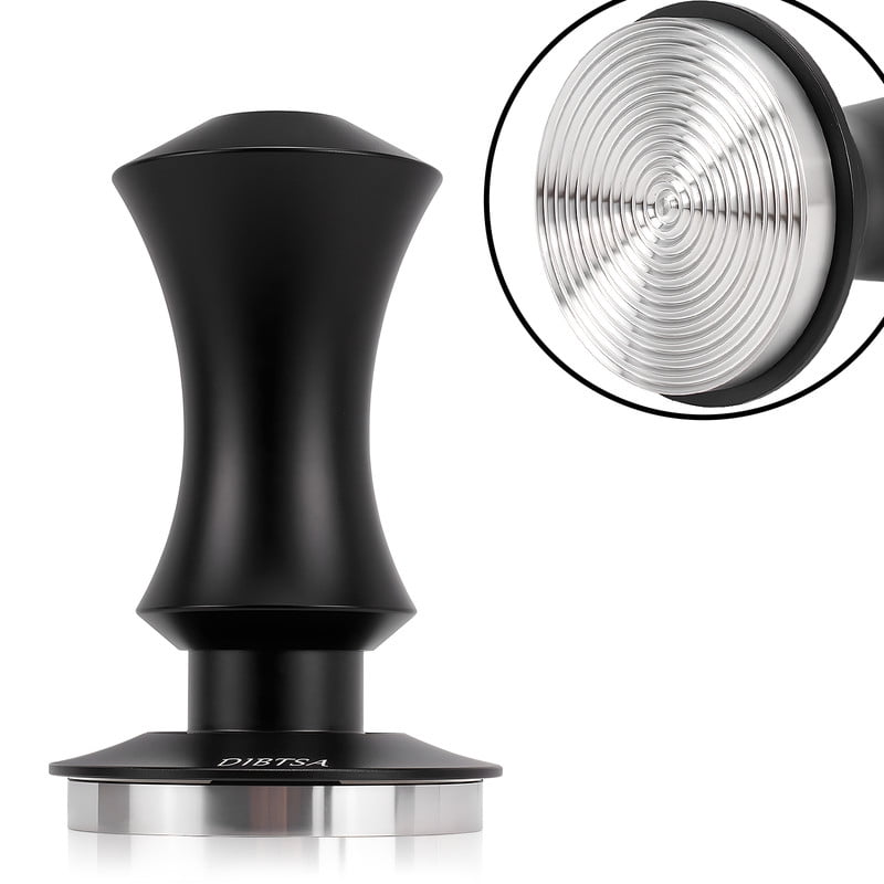 DIBTSA Coffee Tamper 58.5mm, Spring Loaded Coffee Tamper, 304 Stainless ...
