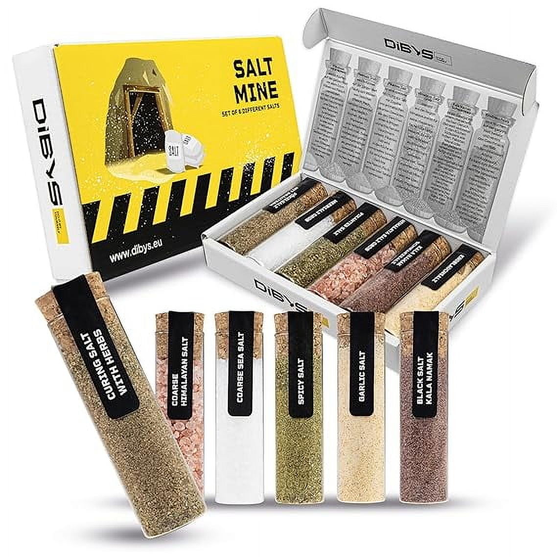 DIBYS SALTMINE Gourmet Salts Gift Set | 6 different salts from all over ...