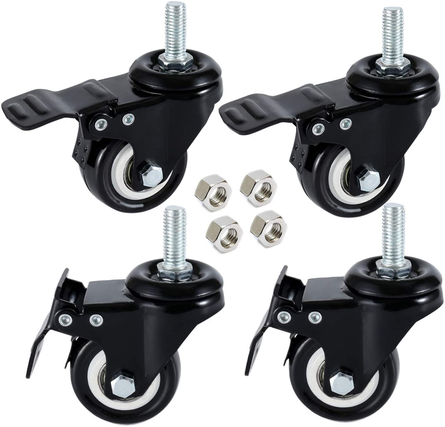 Econoco - CTM75 - 2-1/2" Chrome Heavy Weight Ball Caster with 5/8" Stem ...