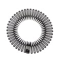 DICEWEN 5pc Rhinestones Elastic Hair Flexible Foldable Comb For Makeup ...