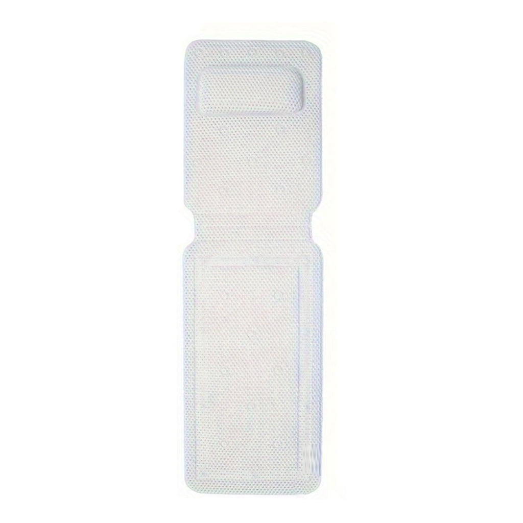 DICEWEN Bathtub Mat With BuiltIn Headrest PVC Foam NonSlip Suction Cups ...