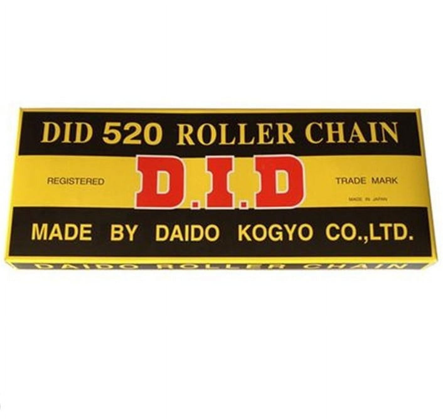 DID Standard 520 Chain 108 Links Natural for Street Motorcycle ...