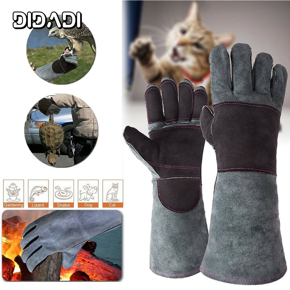 DIDADI Bite Proof Gloves, Animal Handling Gloves Kevlar Reinforced ...