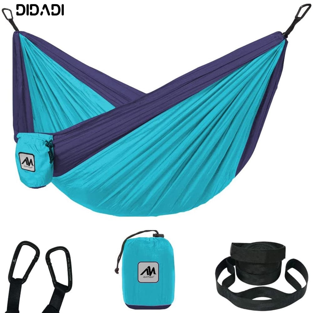 DiDaDi 84" x 39" Kids Hammock with Strap and Carabiner Sling Swing ...