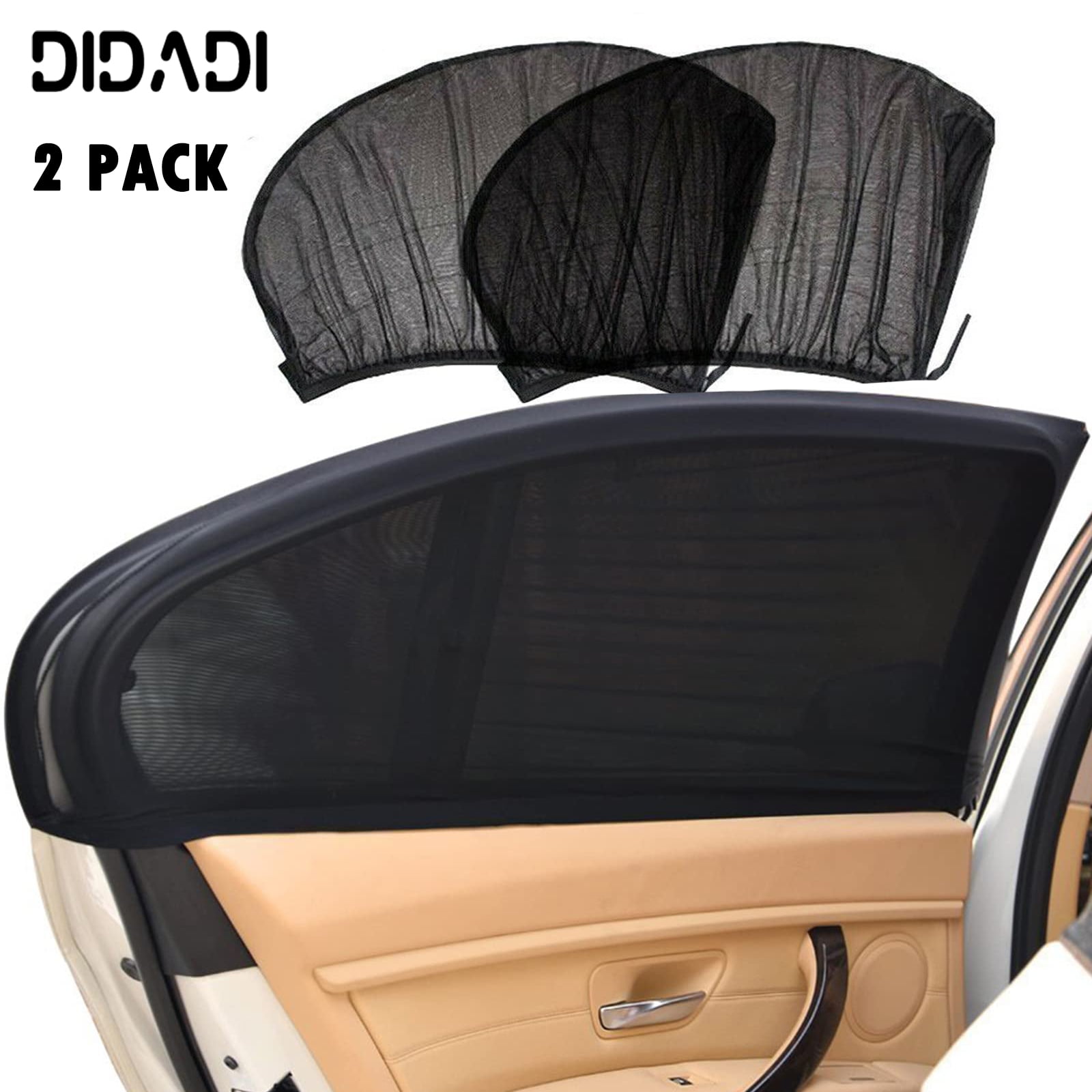 DIDADI Rear Side Car Window Covers, Car Sun Shades with Heat & UV ...