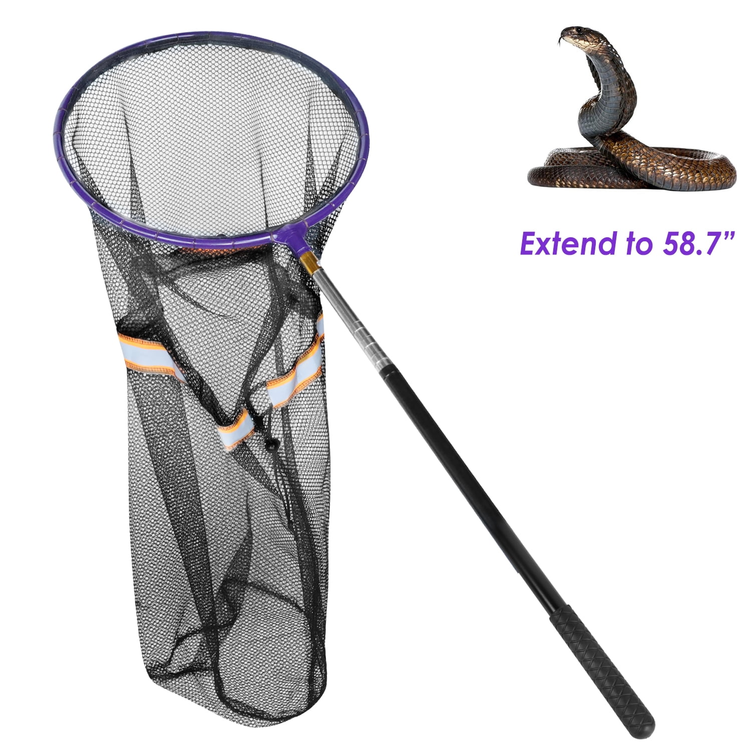 DIDADI Snake Grabber Tool, Telescopic Snake Catcher Net with Secure ...