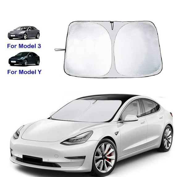DIDADI Tesla Model Y & Model 3 Sunshade, 240T Polyester Shield ...