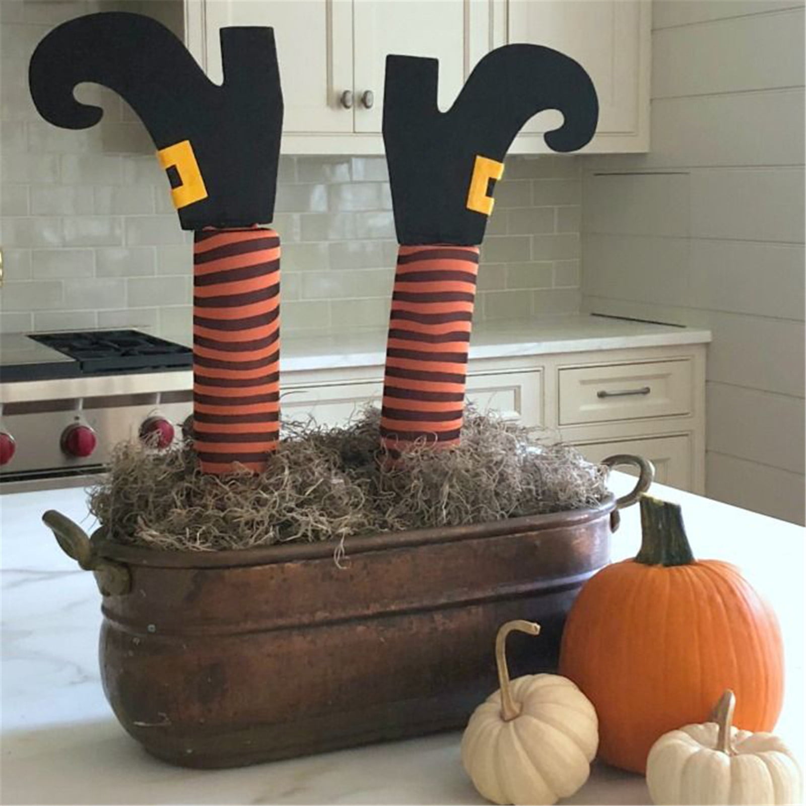 DIDADIDAPENG Halloween Decorations Halloween Witch Leg Decoration Props ...