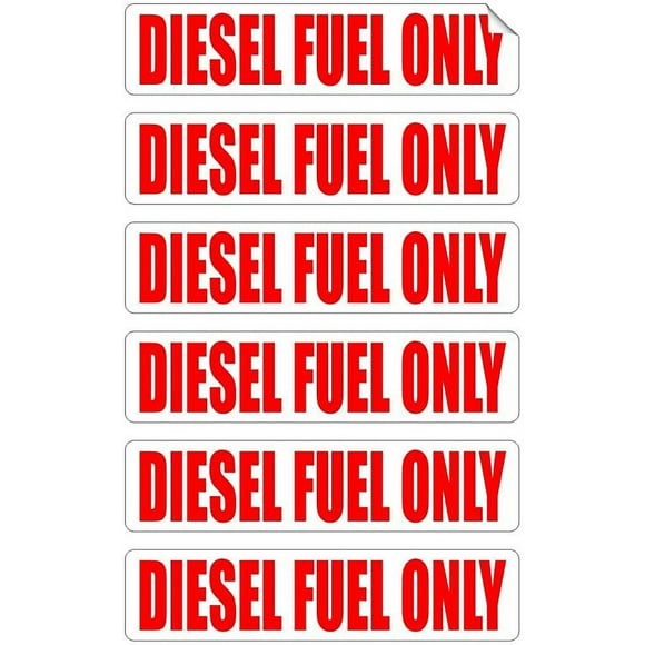 Diesel Fuel Only Stickers
