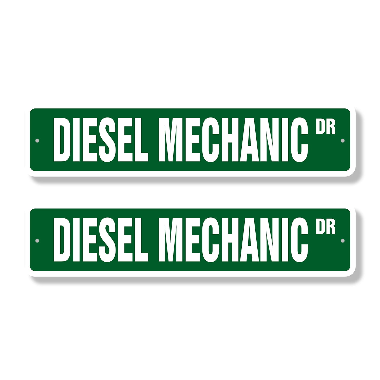 DIESEL MECHANIC Classic Street Sign (2 Pack) auto truck repairs marine ...