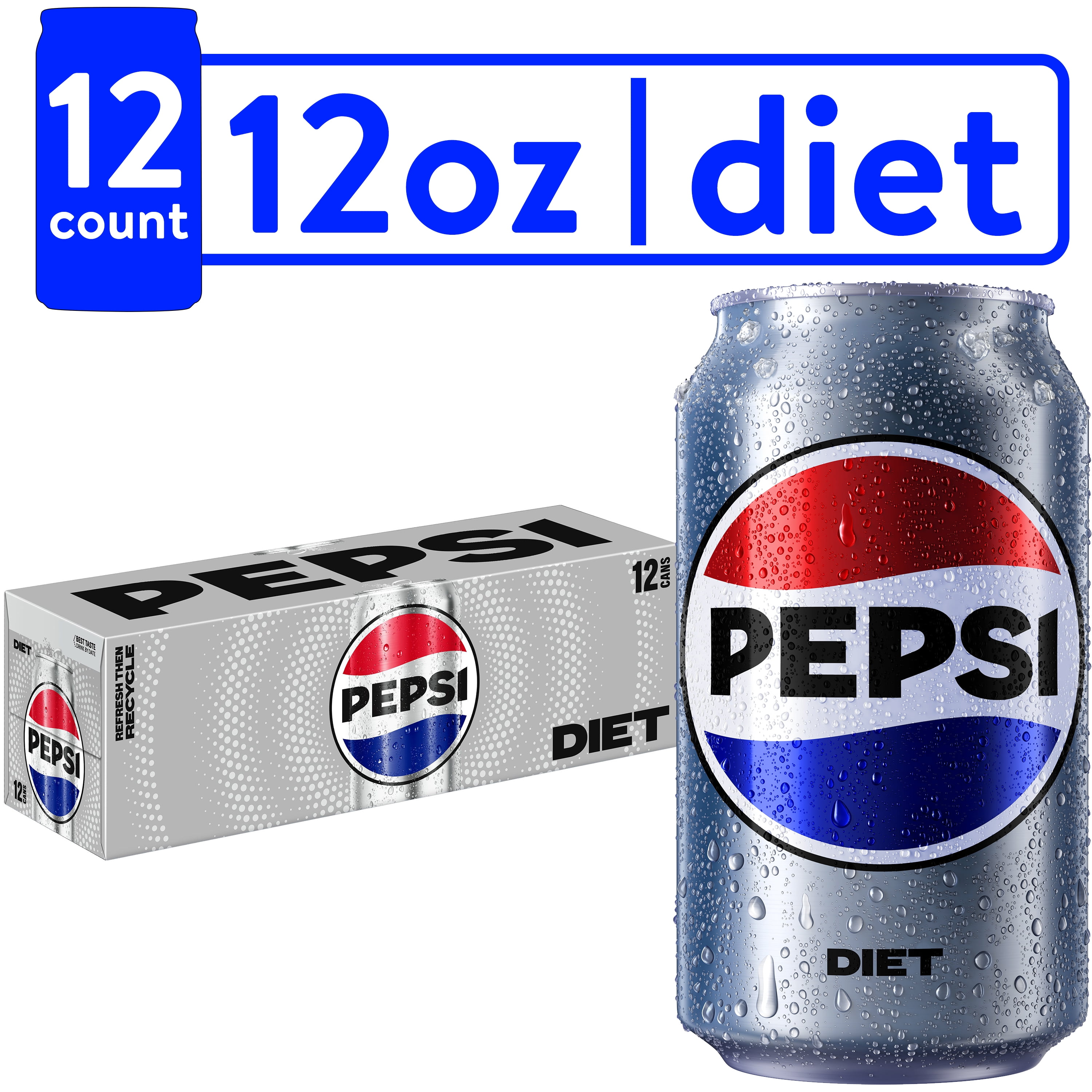 DIET PEPSI 12 PACK - Walmart.com