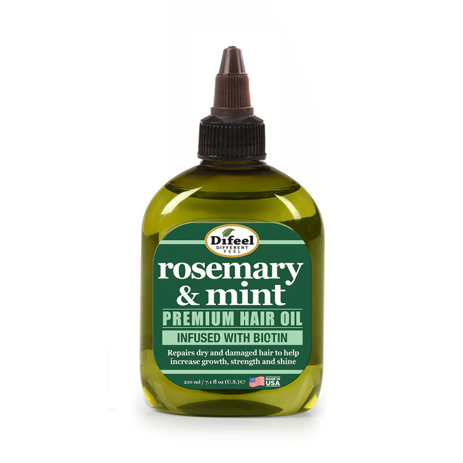 Difeel Rosemary Mint Hair Oil 2.5oz with Biotin for Hair Growth and Strength - Walmart.com