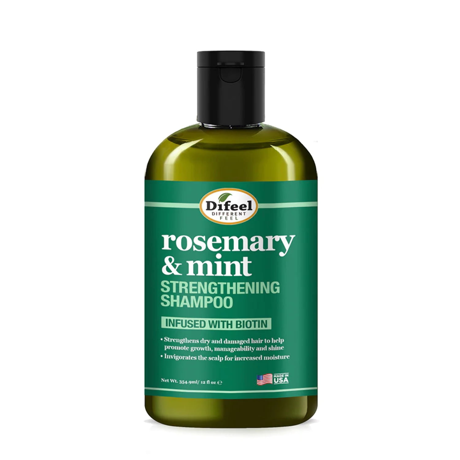 Difeel Rosemary Mint Shampoo with Biotin - 12 oz - Walmart.com