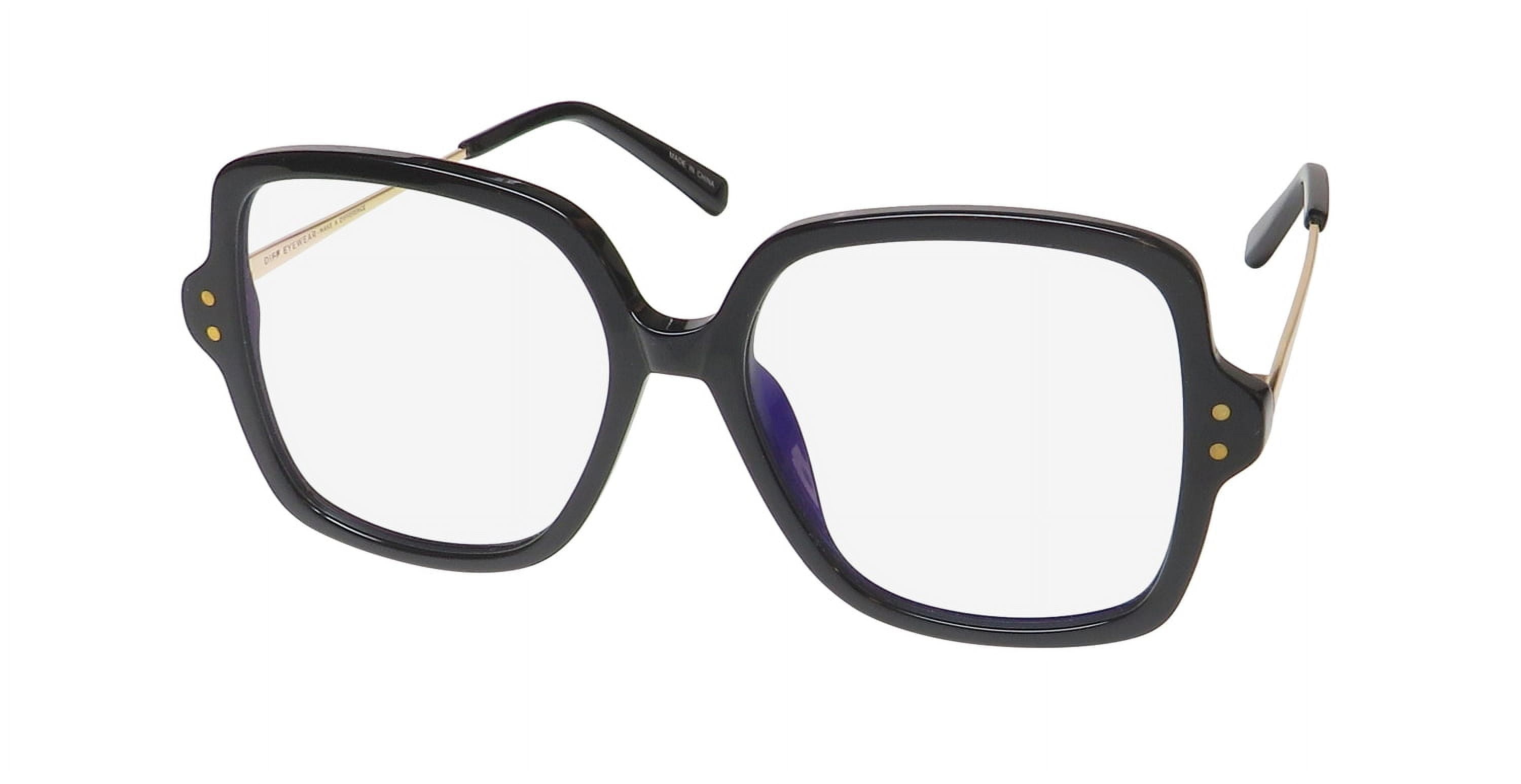 DIFF CLAIRE BLUE LIGHT LENS EYEGLASS FRAME/EYEWEAR OVERSIZED WOMENS ...