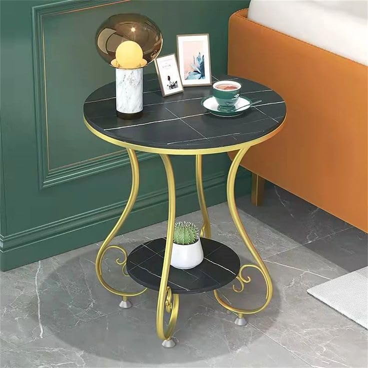 DIFFRENT ENTERPRISES Metal Coffee Table Accent Table Round Side Table ...