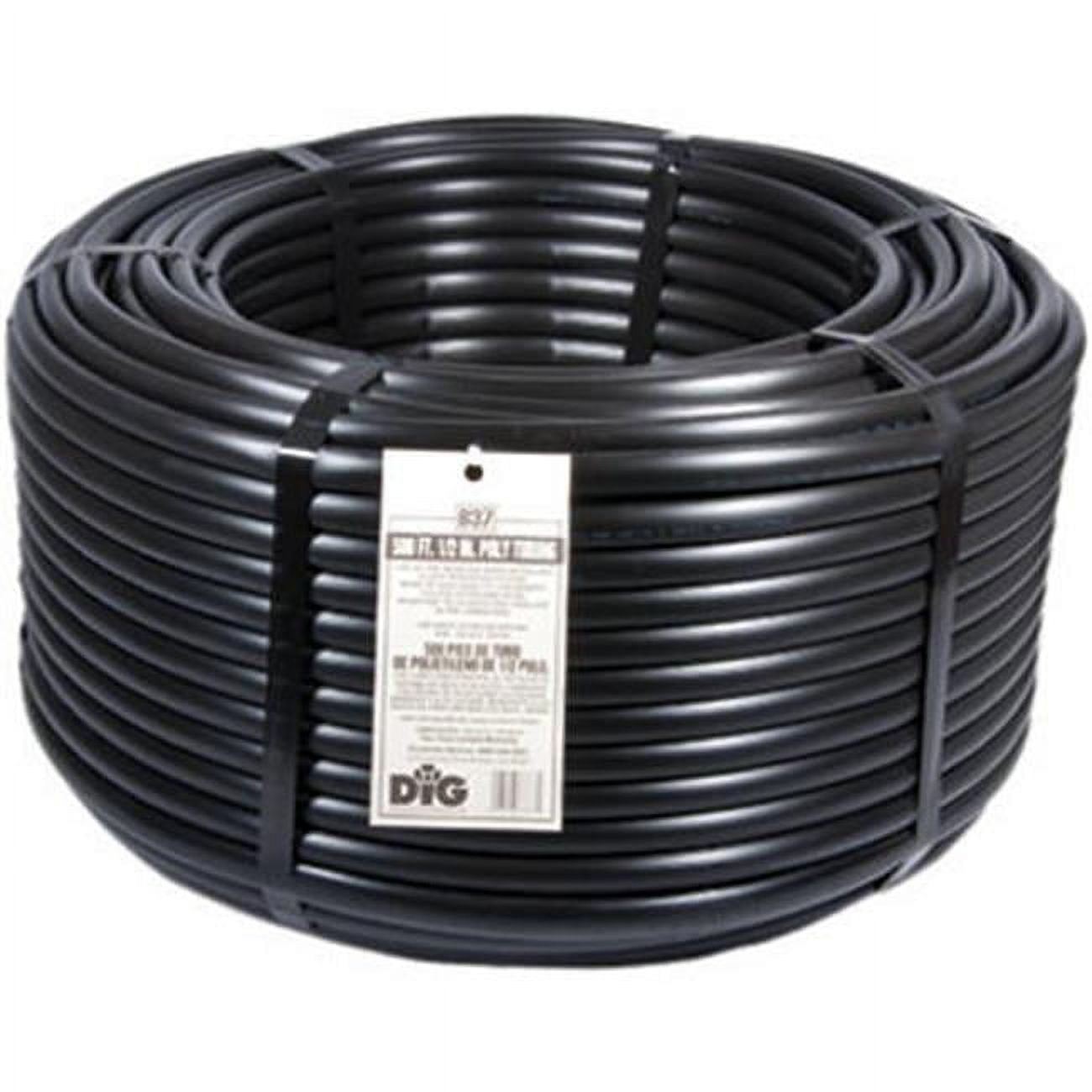DIG B37 Polyethylene Drip Irrigation Tubing 500 ft. w/ 0.60 ID x 0.70 ...