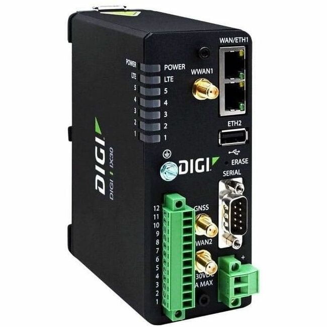 DIGI IX30-00G4, LTE Router, CAT-4G/3G/2G, GNSS, NO ACCESSORIES, GLOBAL ...