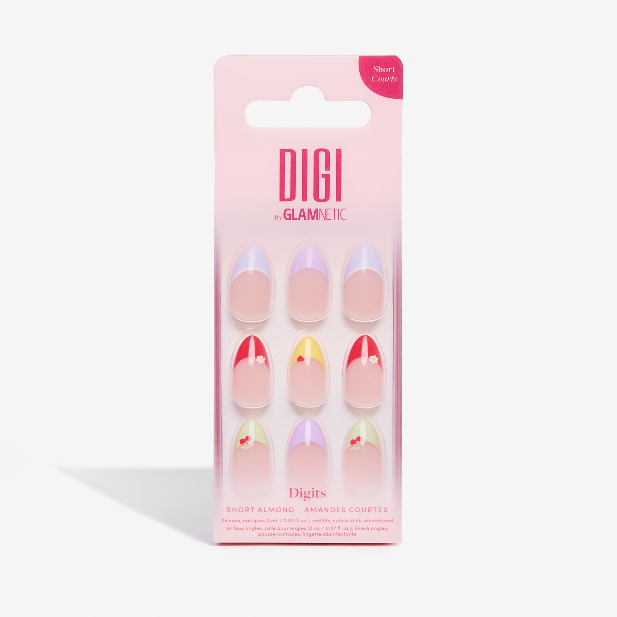 DIGI by Glamnetic 24 Piece Artificial Press-on Nails - Electric Edge ...