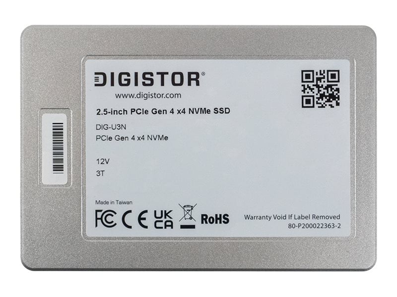 DIGISTOR 15.36 TB Solid State Drive, 2.5" Internal, U.3 (PCI Express ...