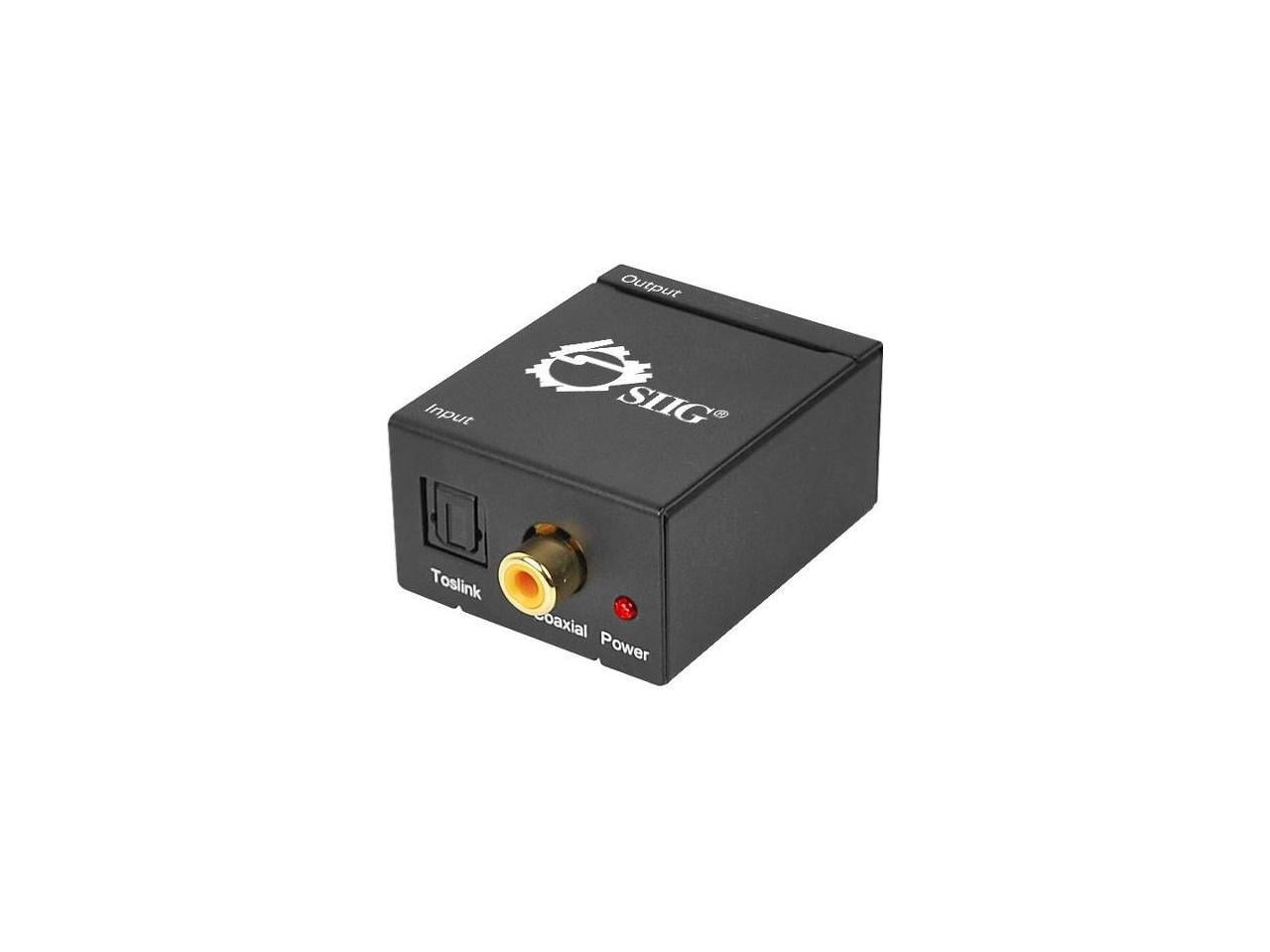 SIIG Digital to Analog Audio Converter (ce-cv0011-s2) - Walmart.com