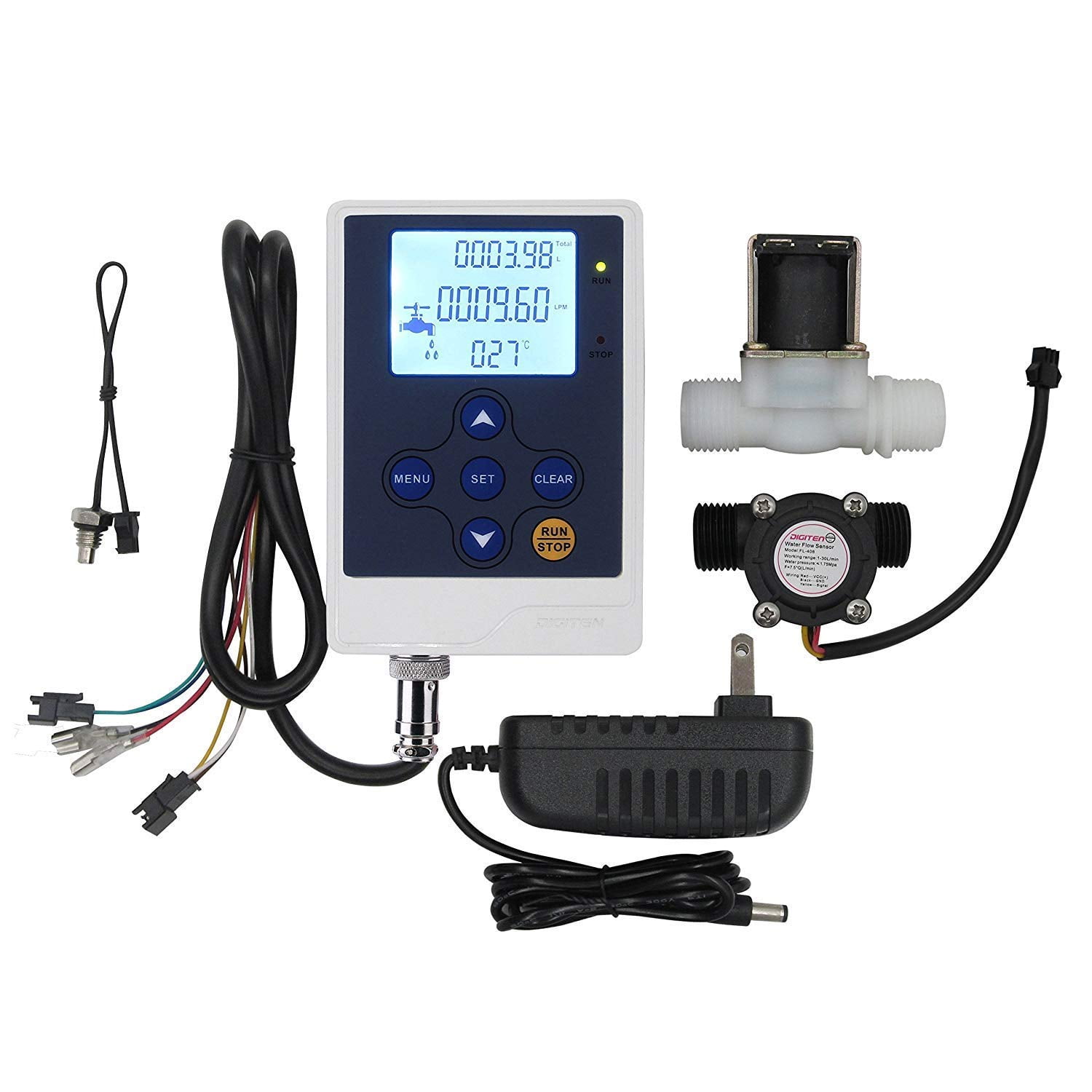 Free Shipping! DIGITEN Water Flow Control Meter LCD Display Controller ...