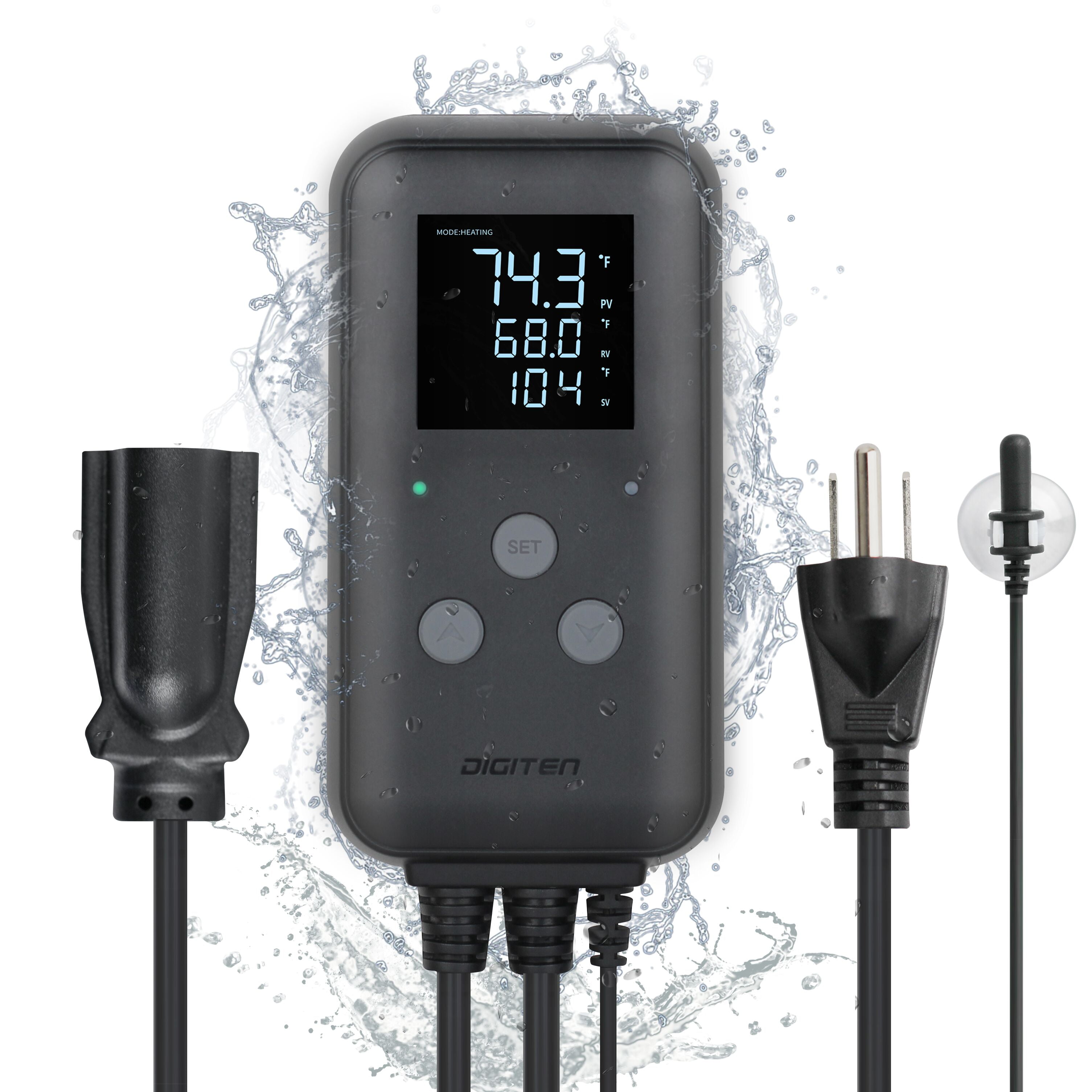 DIGITEN Waterproof Temperature Controller DTC310 Digital Temperature ...