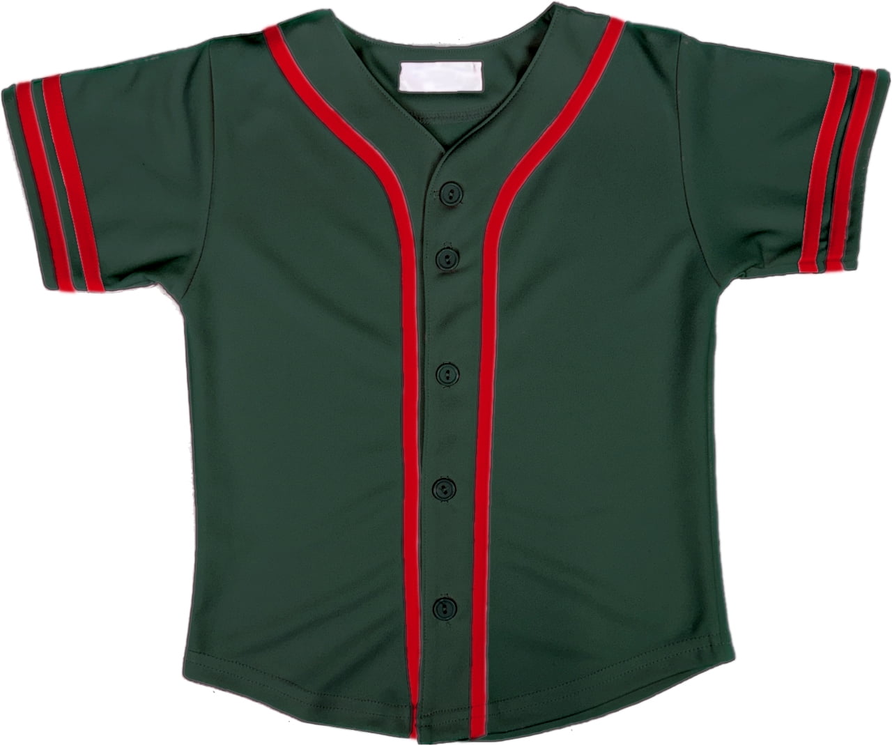 DIGITMON Kids Baseball Jersey Button Down Premium Two-Striped Sleeve T ...