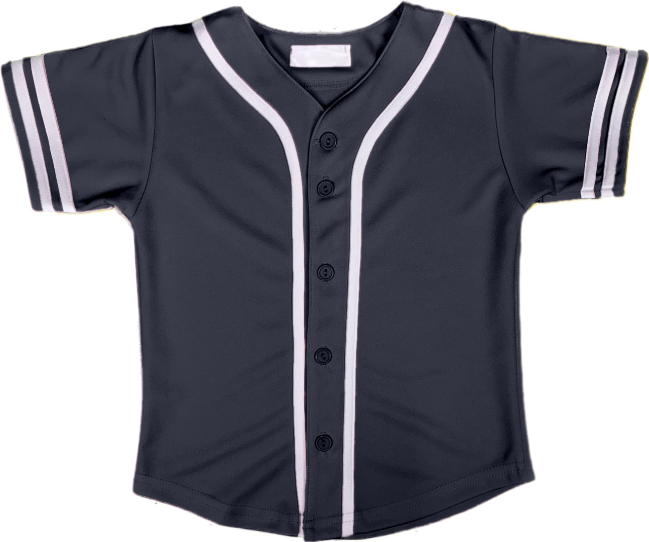 DIGITMON Kids Baseball Jersey Button Down Premium Two-Striped Sleeve T ...