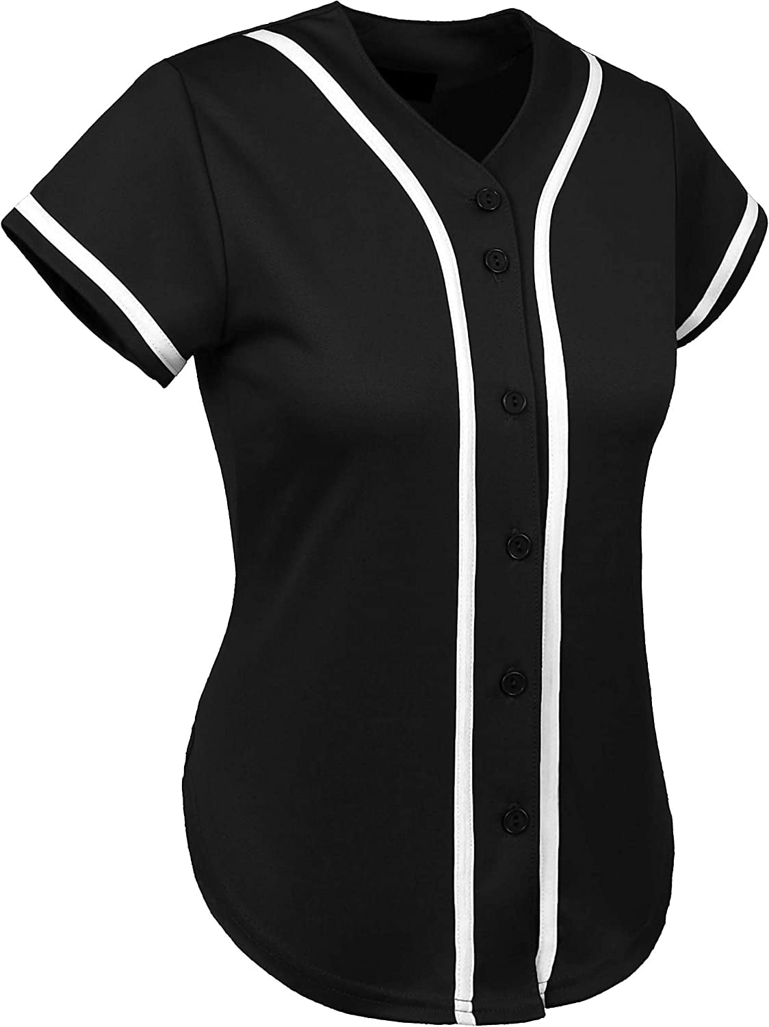 DIGITMON Women's Baseball Softball Jersey Button Down Premium Athletic ...