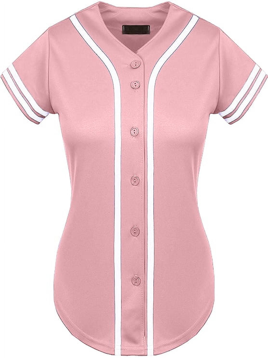 DIGITMON Women's Baseball Softball Jersey Button Down Premium Two ...