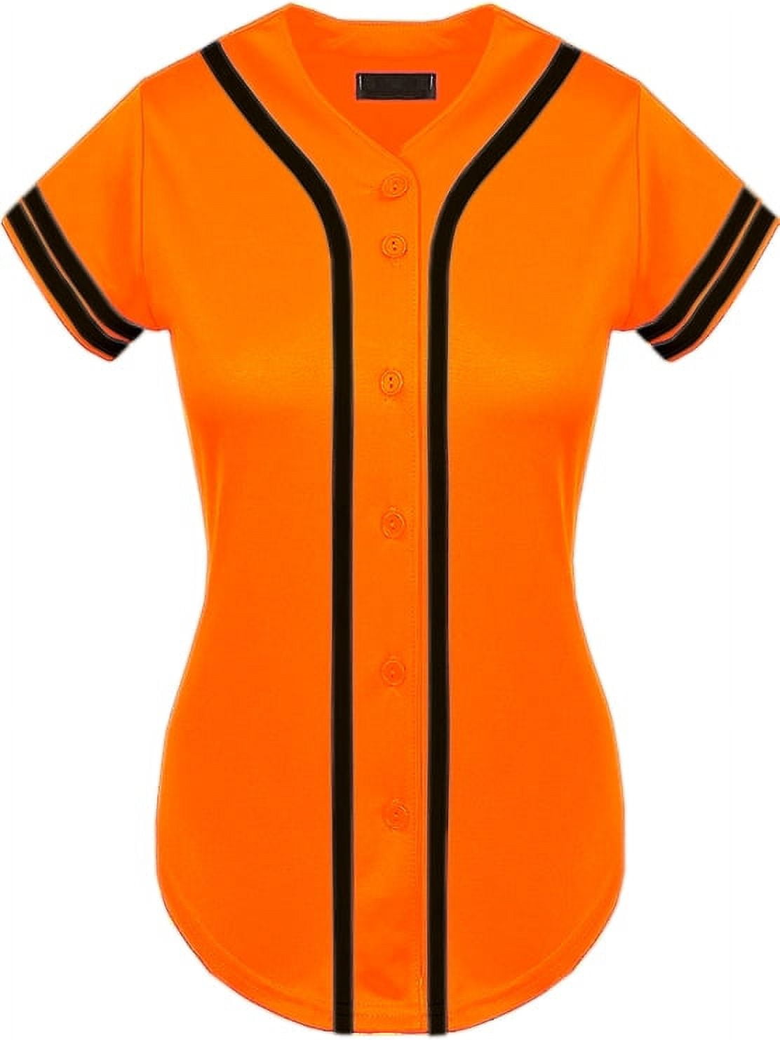 DIGITMON Women's Baseball Softball Jersey Button Down Two-Stripe Sleeve ...