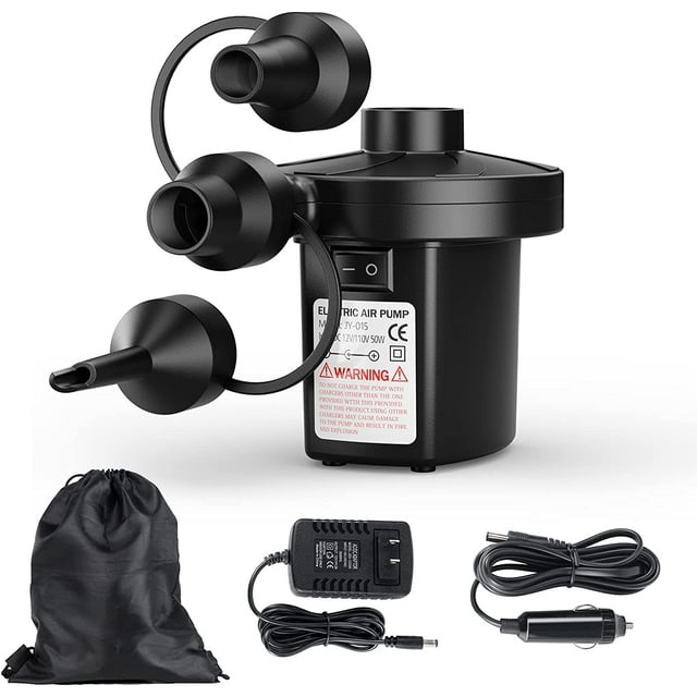 DIGITNOW Electric Air Pump Inflatables Portable Quick Fill 3 Nozzles ...
