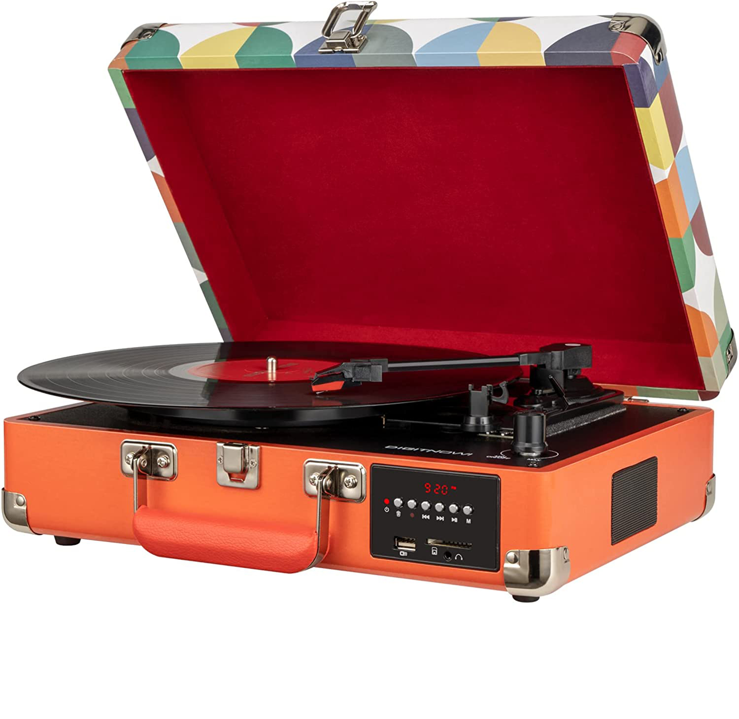 Studebaker 3-Speed Turntable with Bluetooth Receiver and AM/FM Radio ...