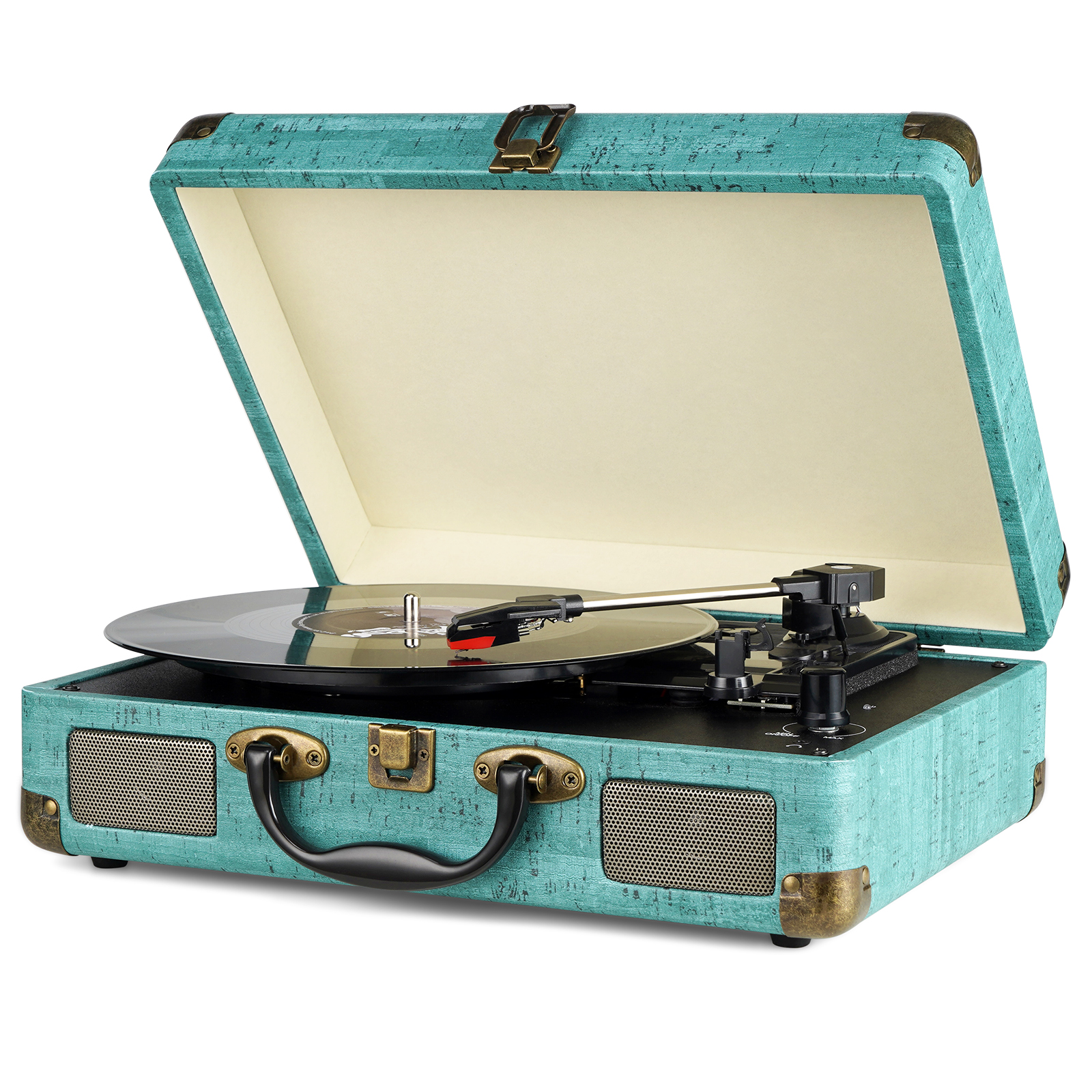 Pyle Home Vintage Style BT Turntable Phonograph Record Player with ...