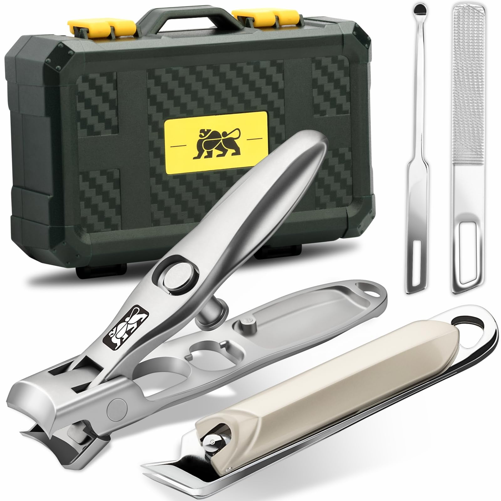 DIGNITY Nail Clippers for Men Women Seniors with Catcher and Safety ...