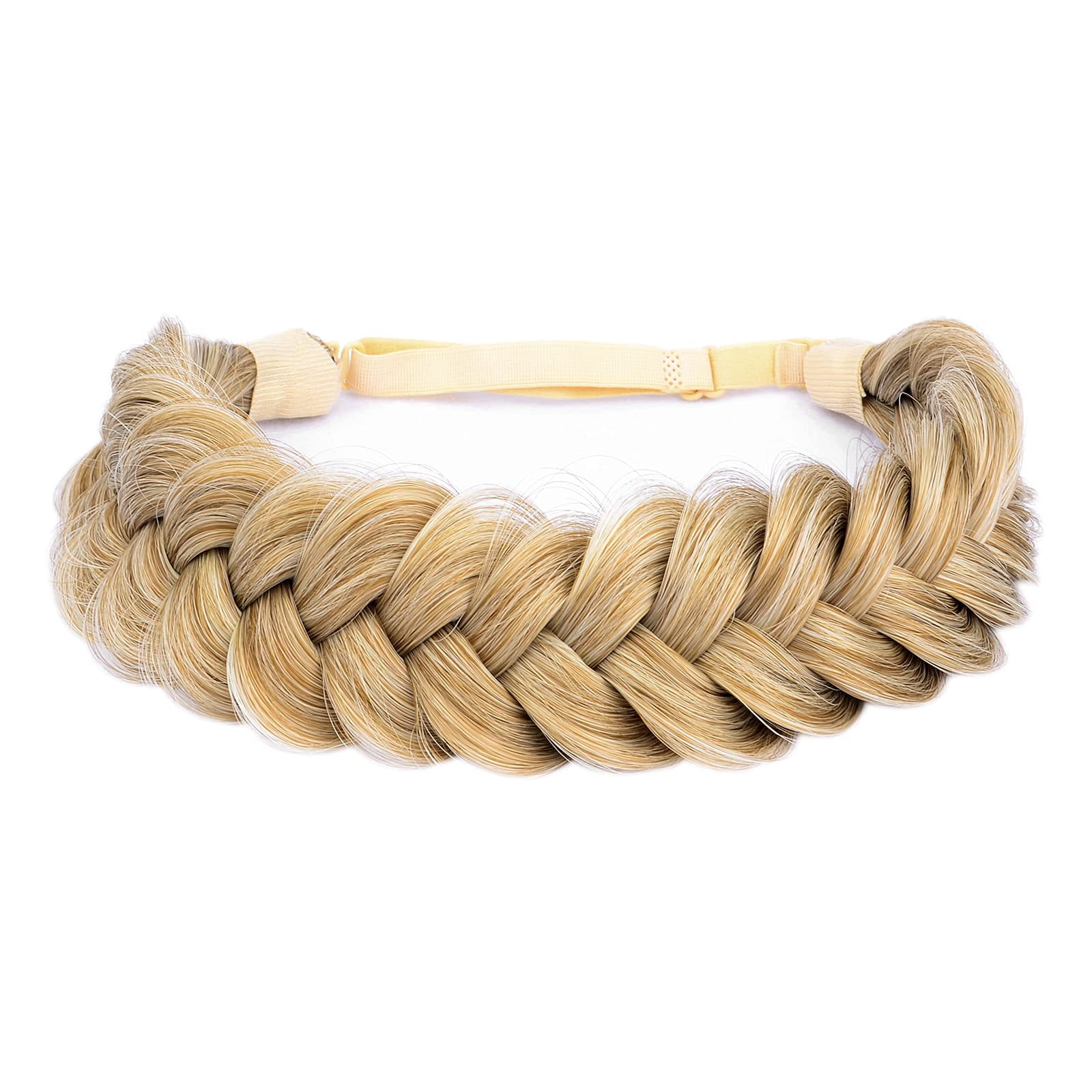 DIGUAN Messy Wide 2 Strands Synthetic Hair Braided Headband Classic ...
