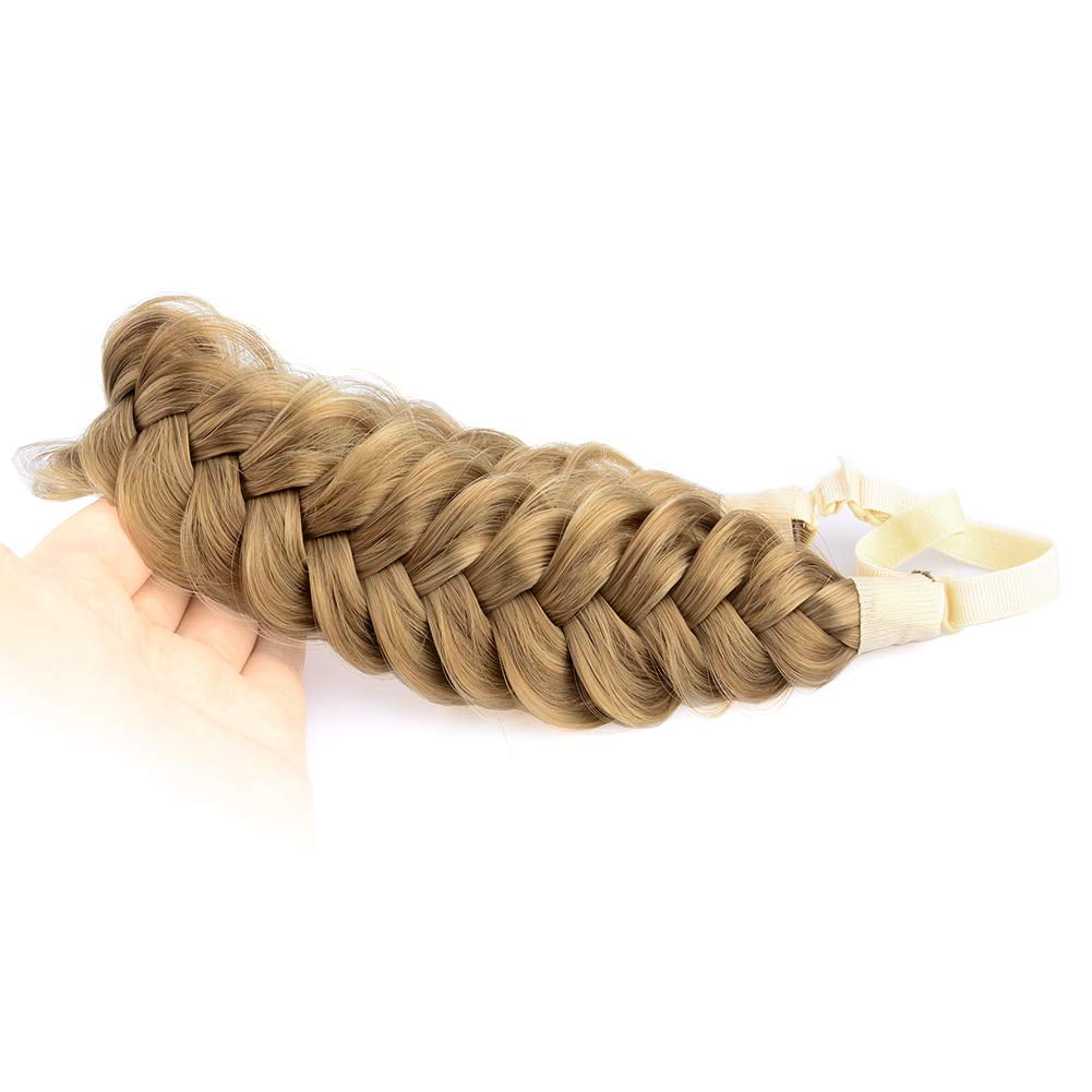 DIGUAN Messy Wide 2 Strands Synthetic Hair Braided Headband Hairpiece ...