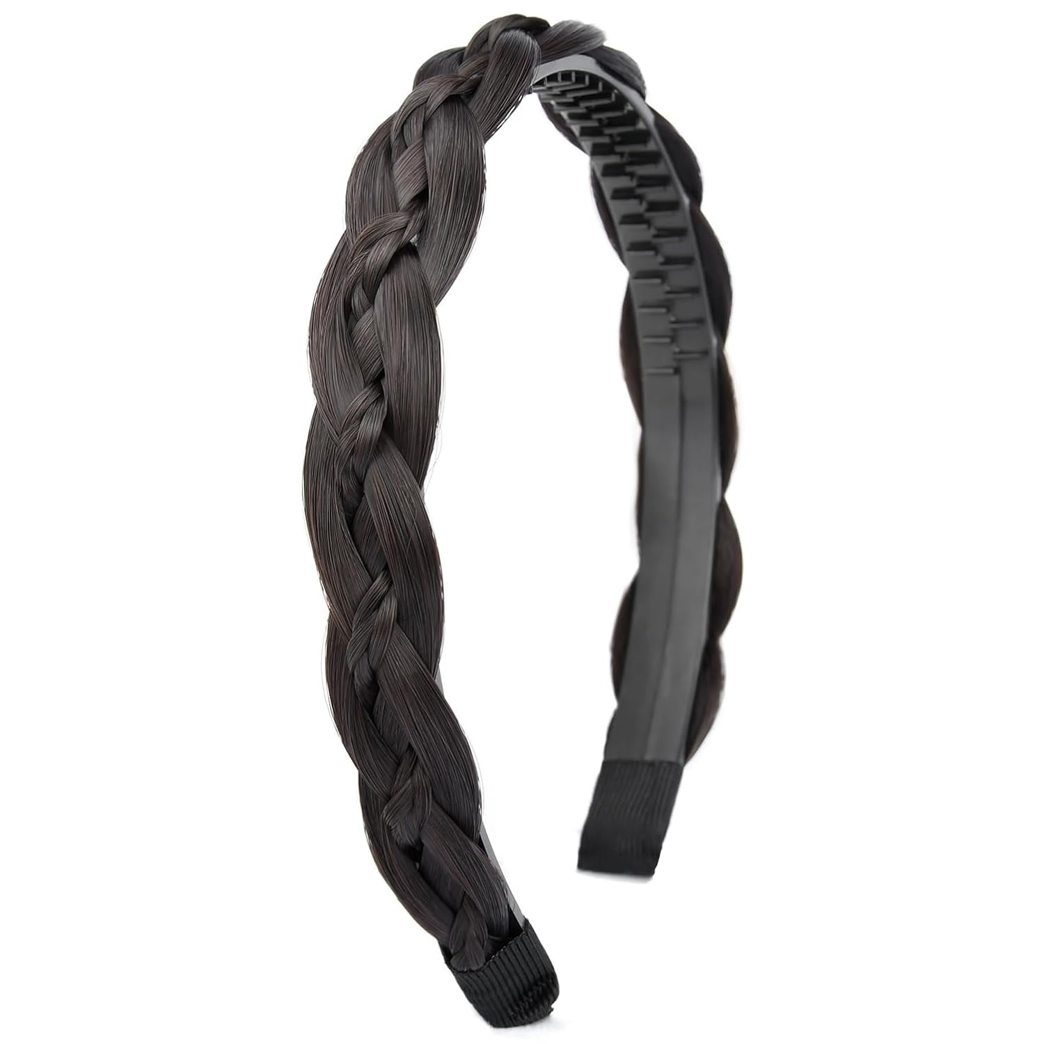 DIGUAN Thin Small Braid narrow Braided Headband with Teeth Synthetic ...
