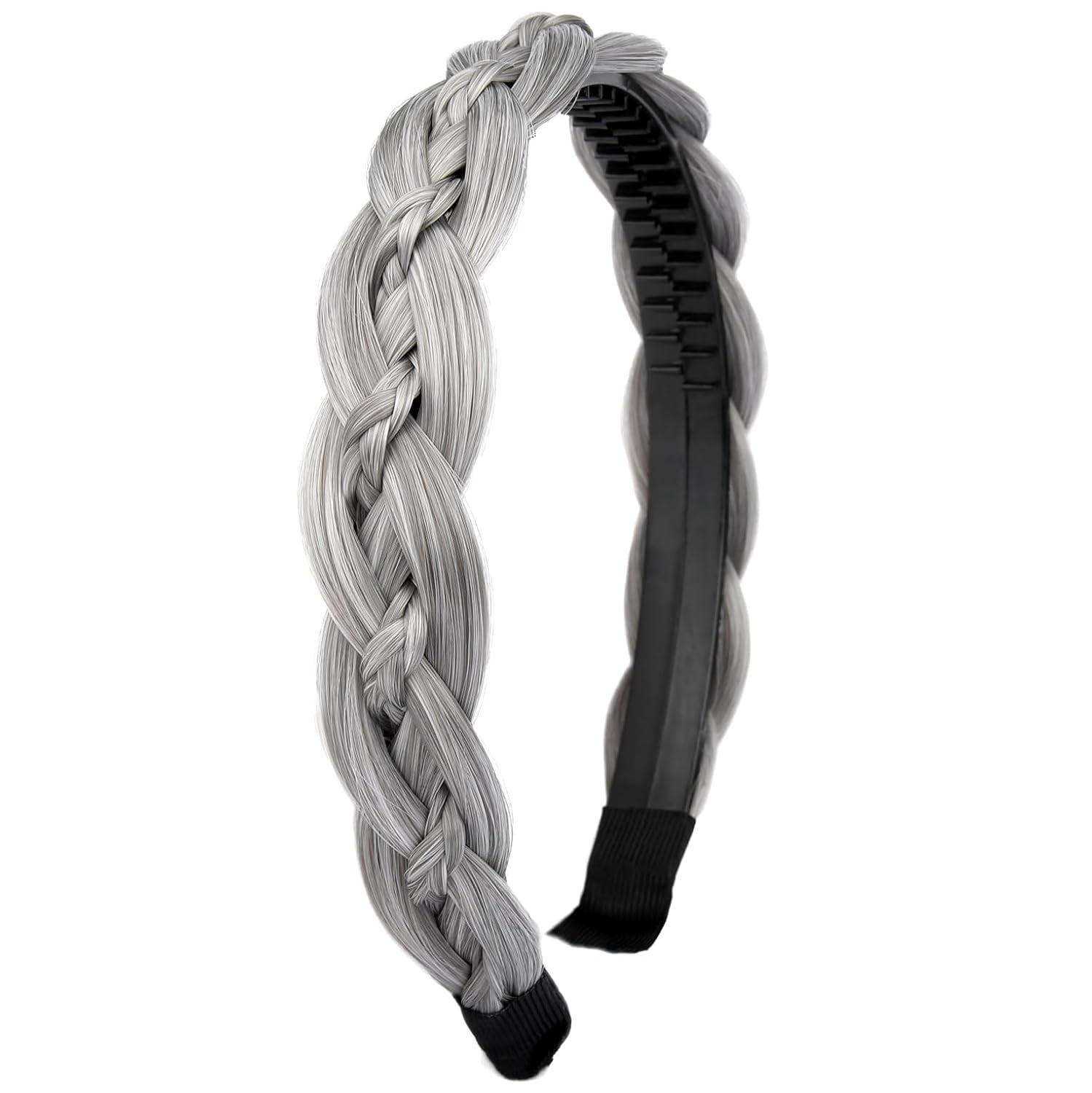 DIGUAN Thin Small Braid narrow Braided Headband with Teeth Synthetic ...
