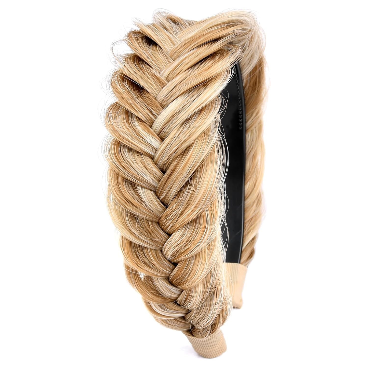 DIGUAN Wide Messy Braided Headband With Teeth Synthetic Hair Plaited ...