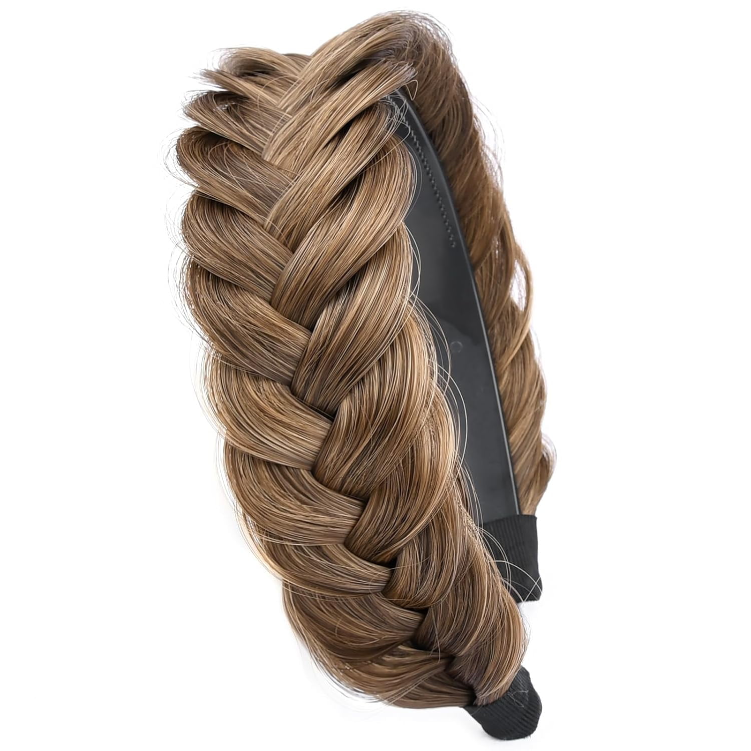 DIGUAN Wide Messy Braided Headband With Teeth Synthetic Hair Plaited ...
