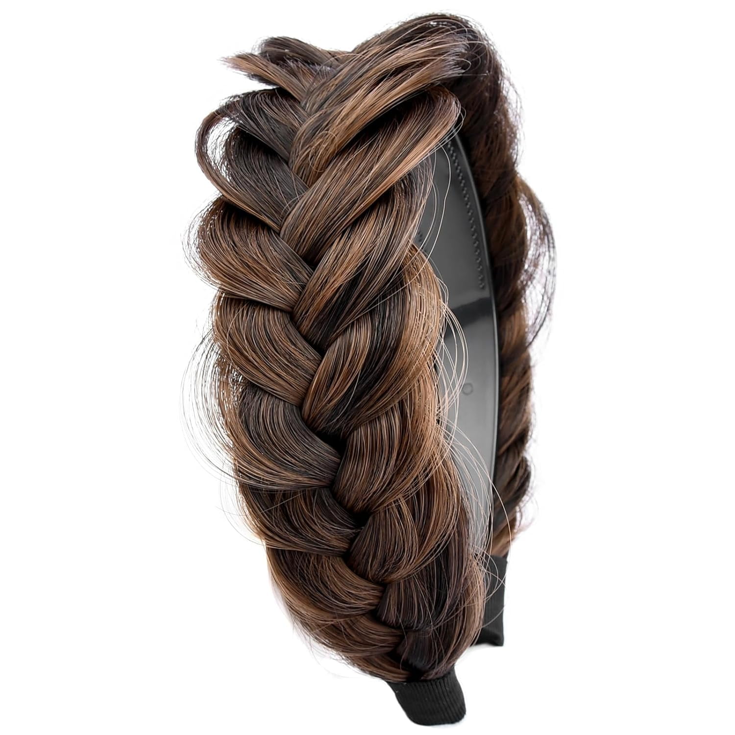DIGUAN Wide Messy Braided Headband With Teeth Synthetic Hair Plaited ...