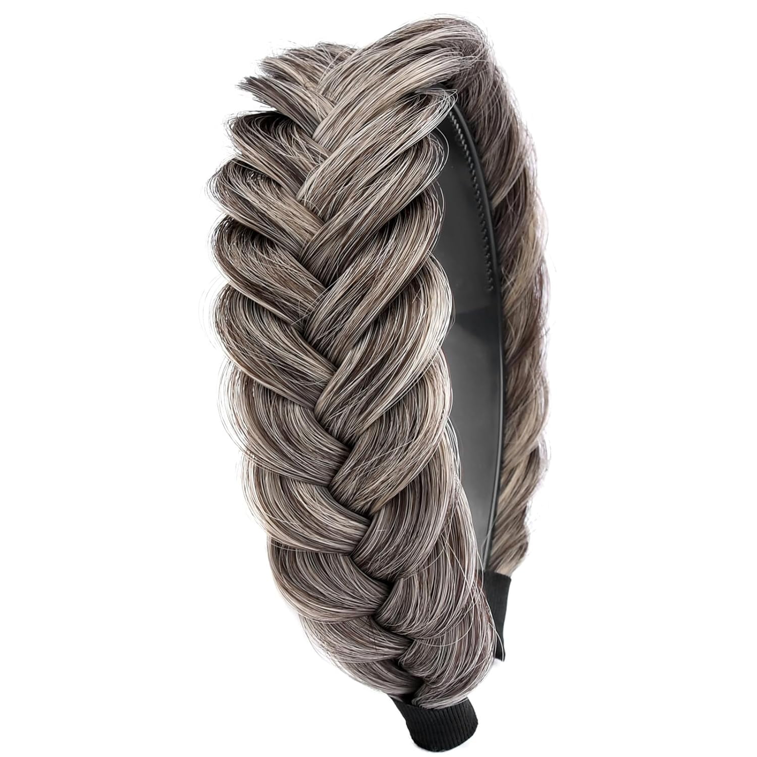 DIGUAN Wide Messy Braided Headband With Teeth Synthetic Hair Plaited ...