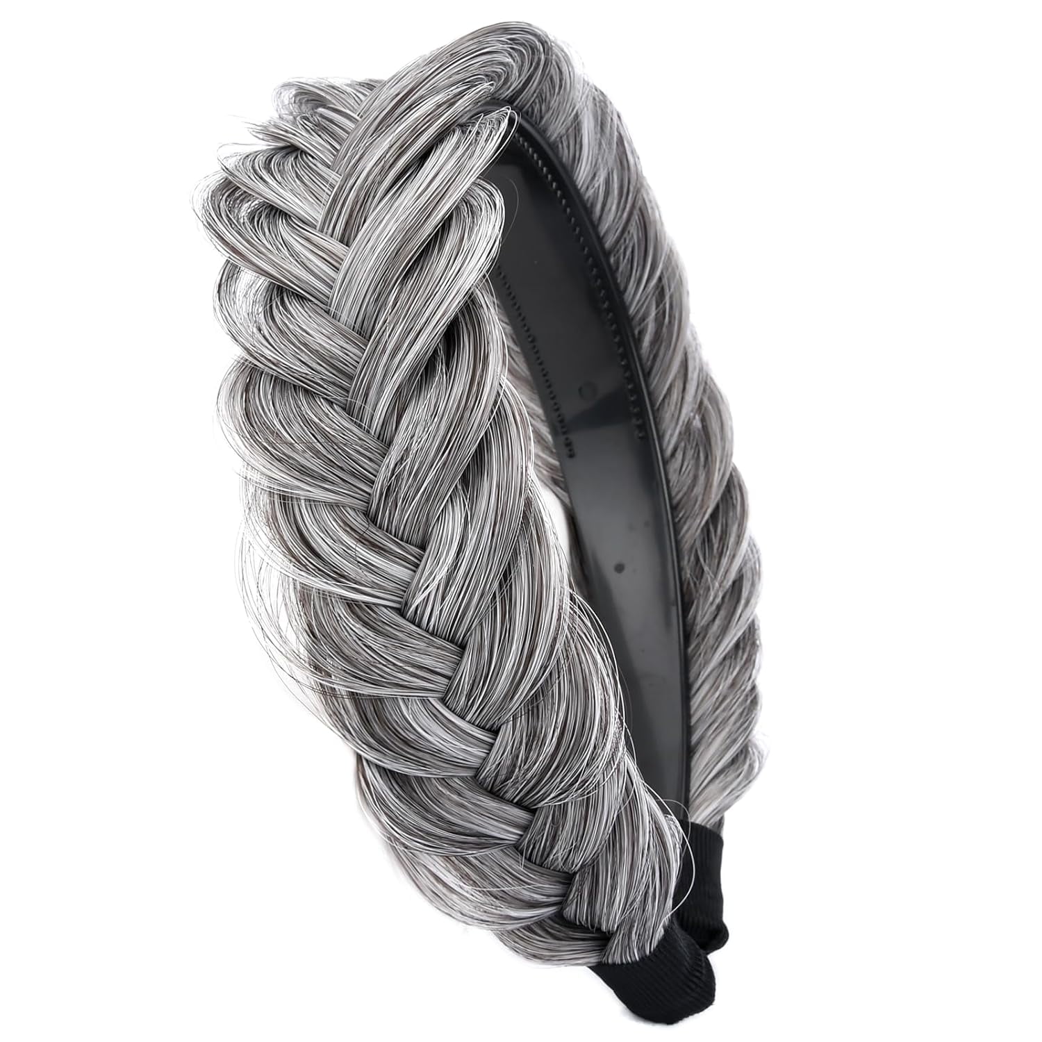 DIGUAN Wide Messy Braided Headband With Teeth Synthetic Hair Plaited ...