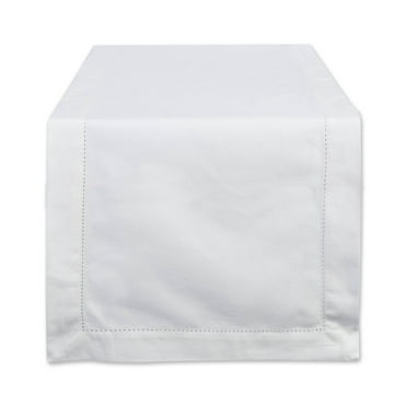 Beautiful Hemstitched Table Runner Quality Natural Square Tablecloth 80 ...
