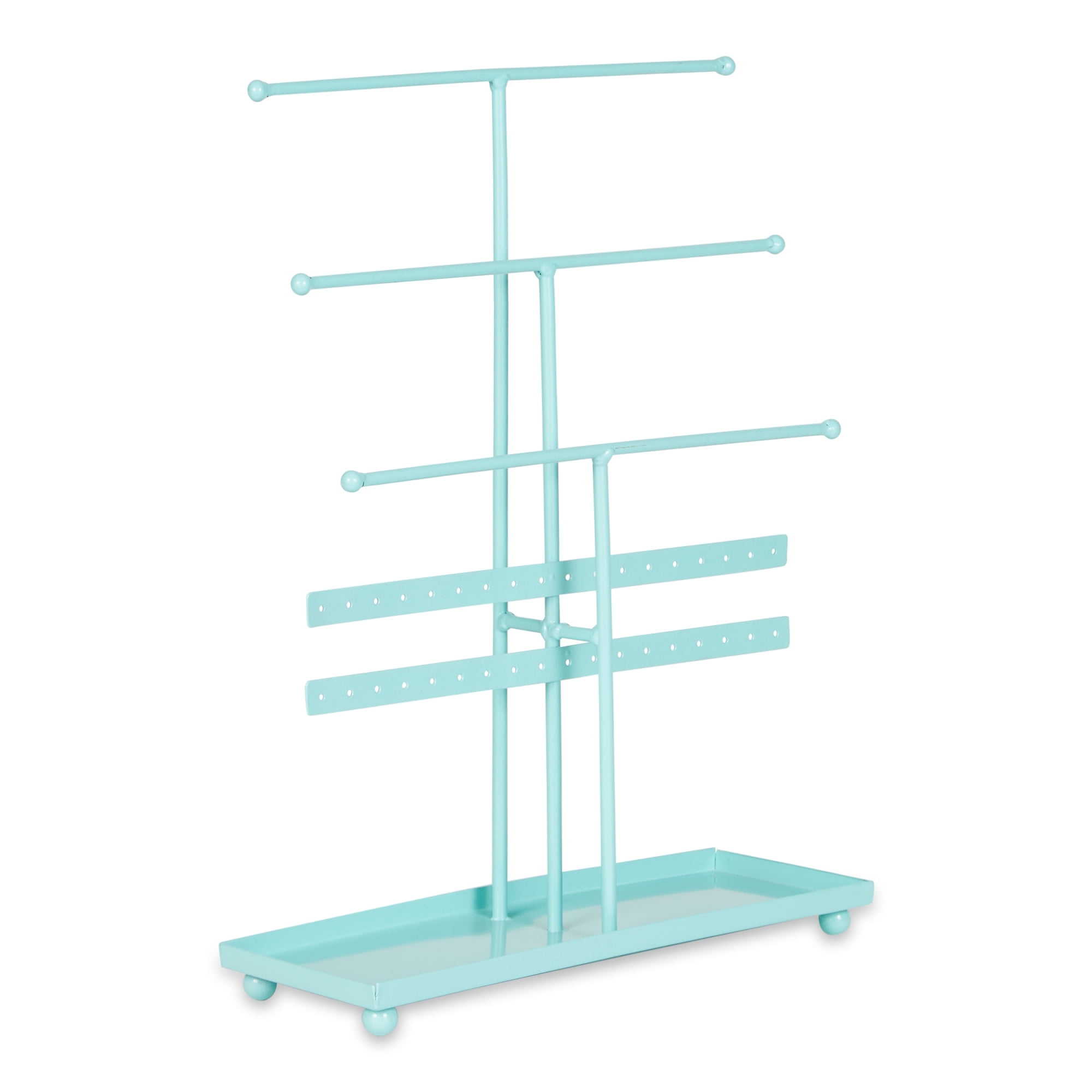 DII Accessory Organization Collection Jewelry Stand, 3 Tier Tower, Aqua ...