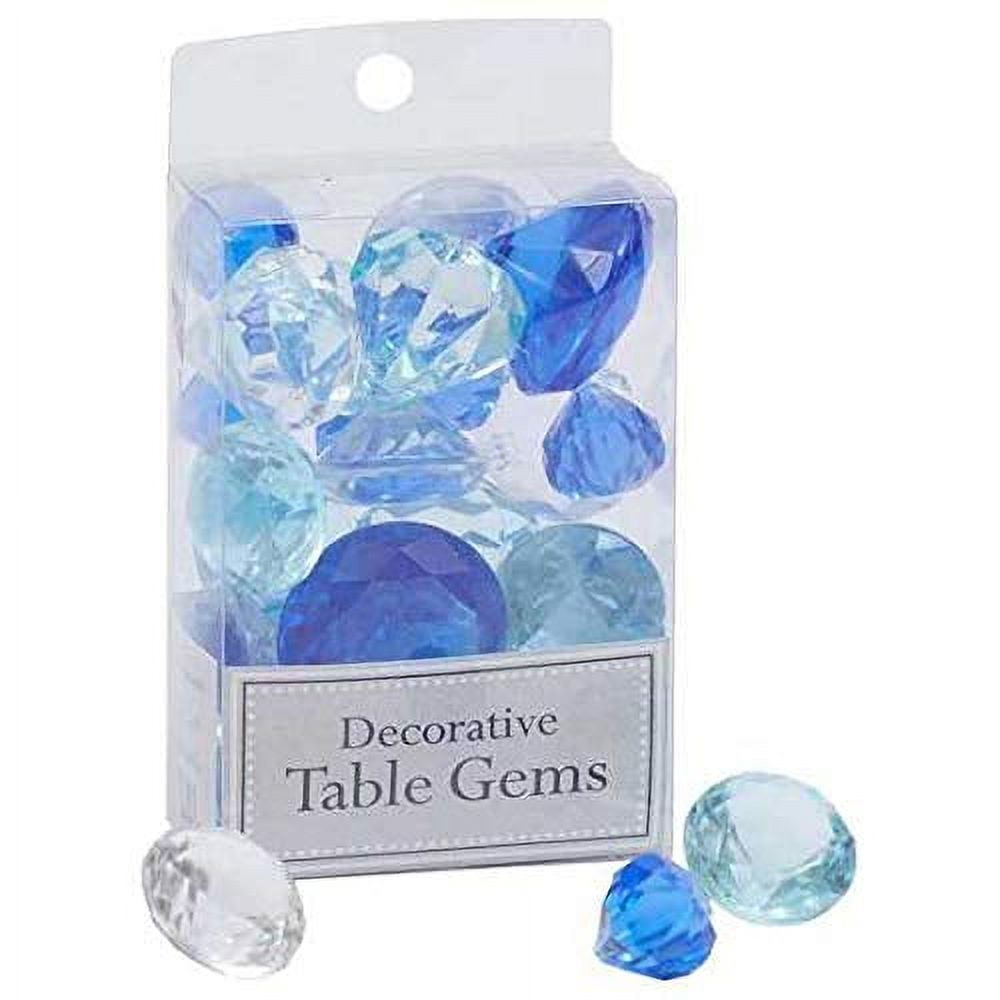 DII Blue and Clear Acrylic Table Gems (24 ct) - Walmart.com