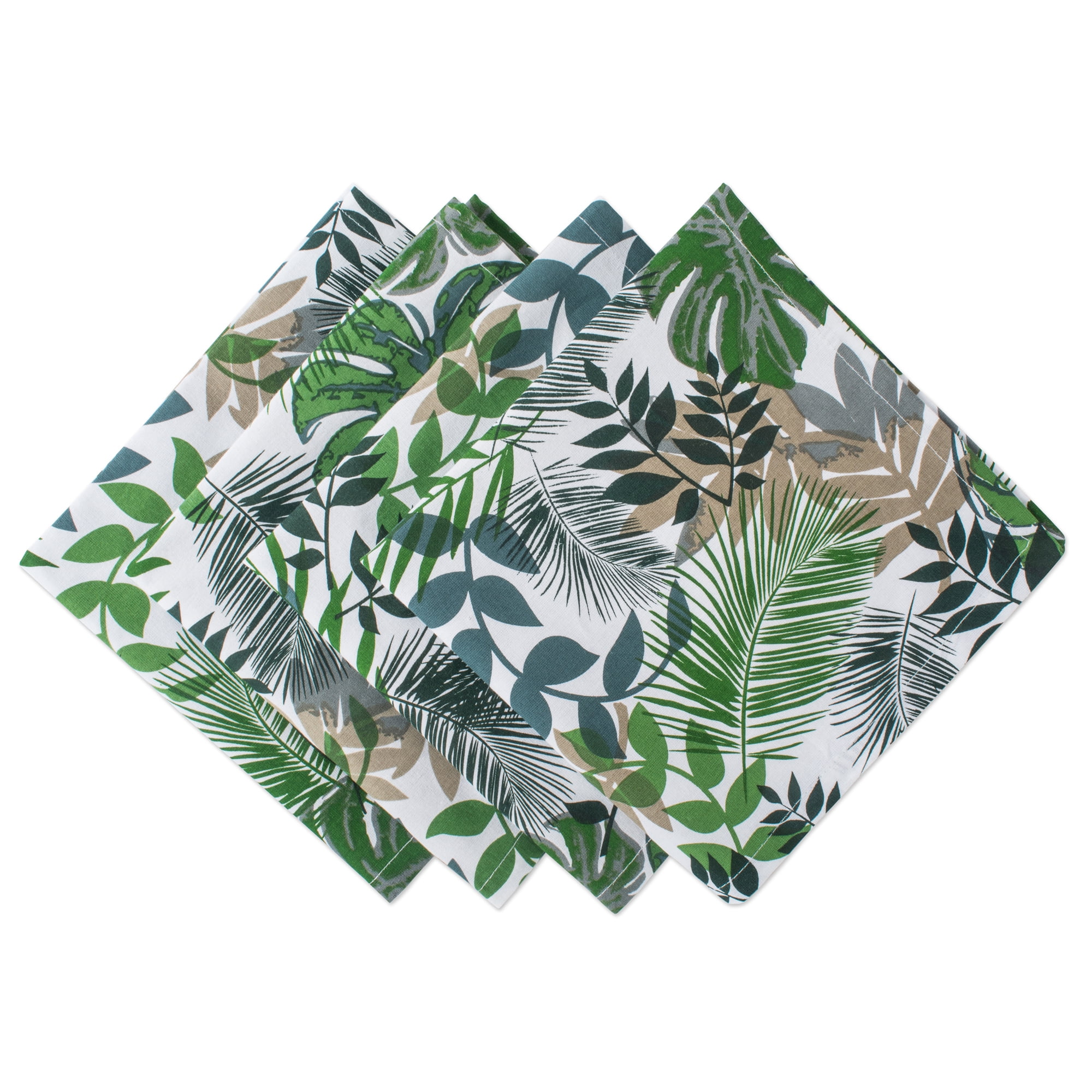 Design Imports Tropical Leaves Napkin Set of 4 - Walmart.com