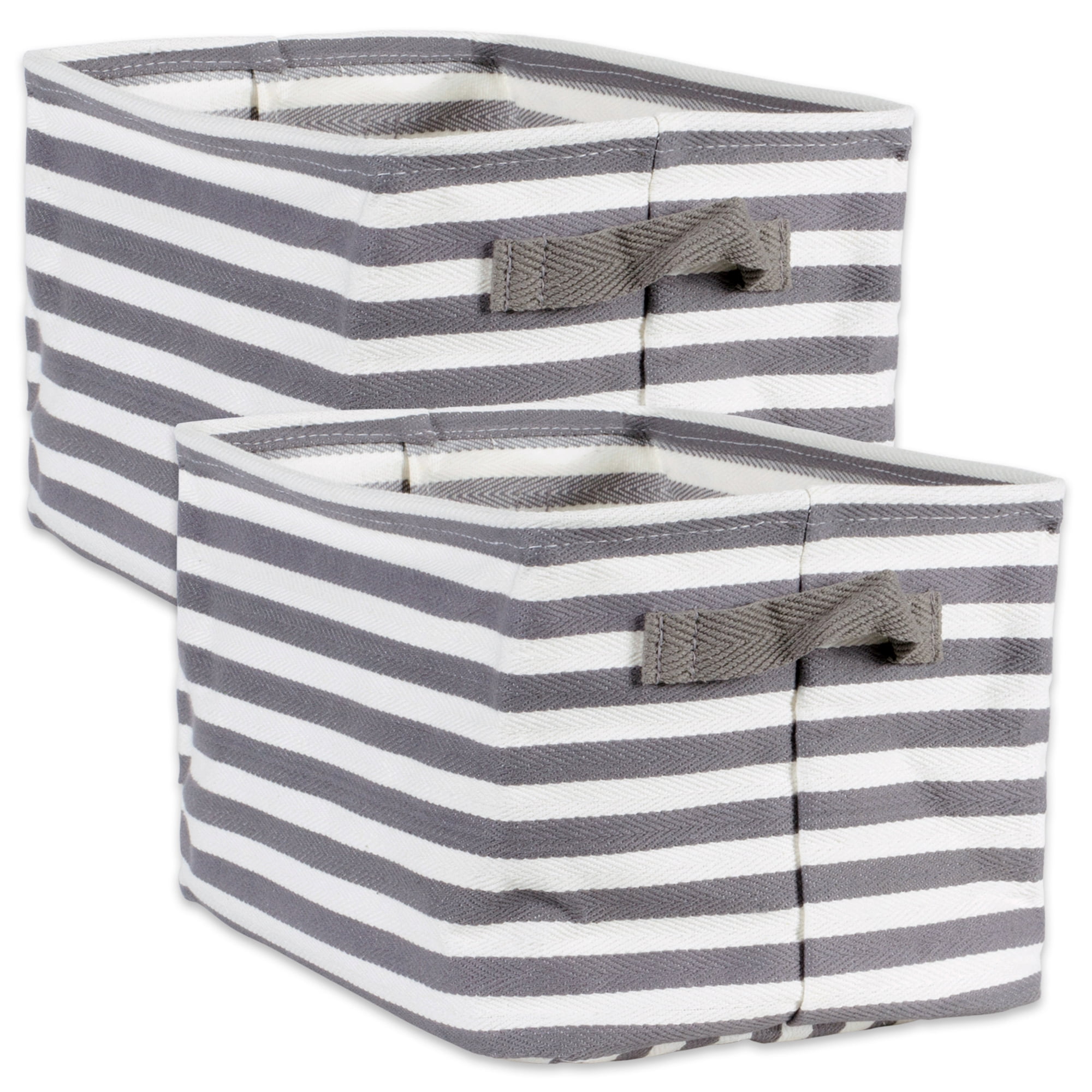 DII Cabana Stripe Laundry Collection, Waterproof Hamper, Small ...
